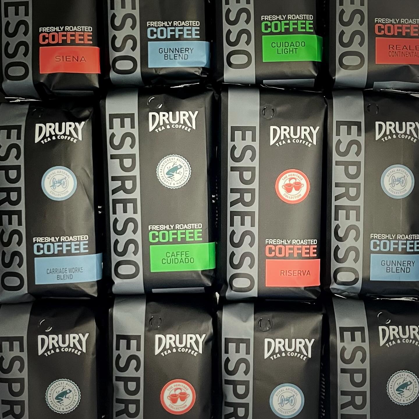 Our 1Kg Espresso Packs New Look | Drury Tea & Coffee
